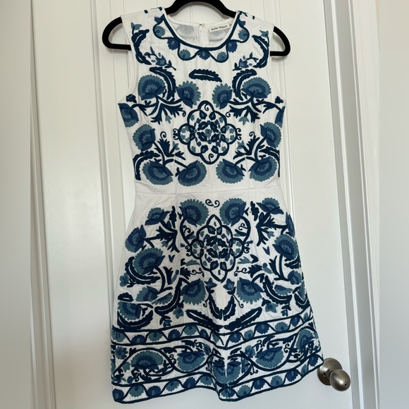Roller Rabbit | Dresses | Floral Embroidered Mini Dress | Poshmark